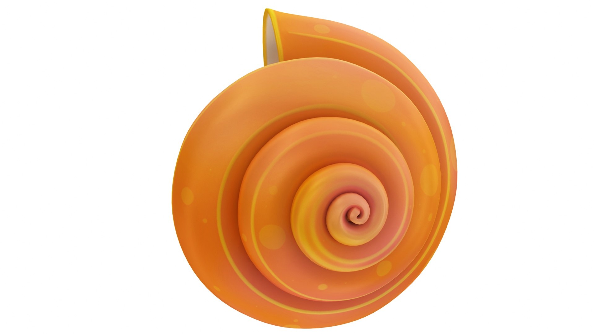 3D Cartoon Sea Shell 04 Model - TurboSquid 2088766