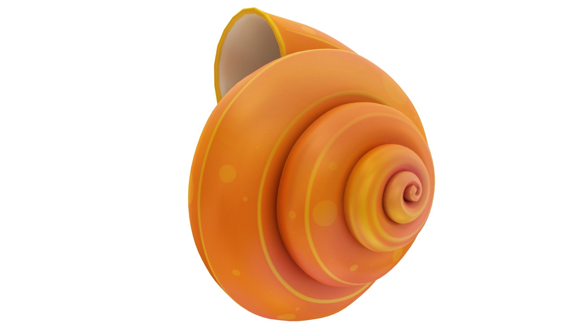 3D Cartoon Sea Shell 04 Model - TurboSquid 2088766