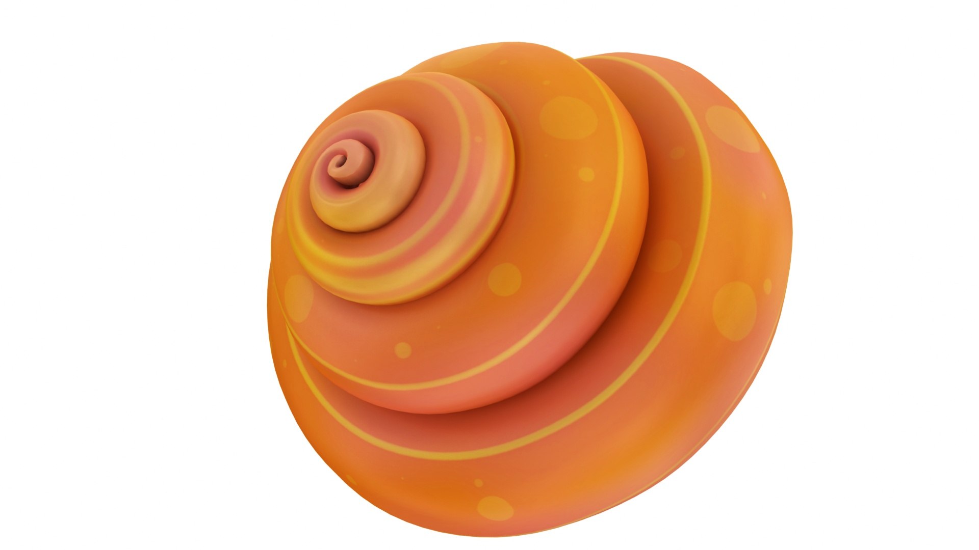 3D Cartoon Sea Shell 04 Model - TurboSquid 2088766