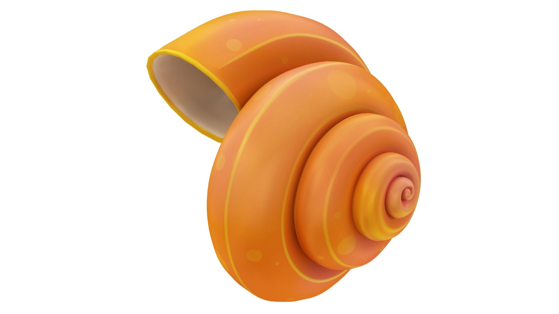 3D Cartoon Sea Shell 04 Model - TurboSquid 2088766