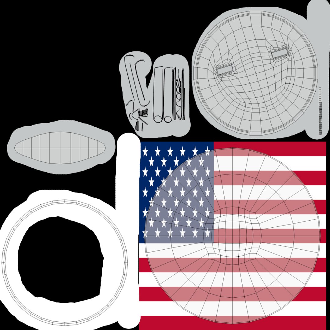 3D Flair Pin Flags Model - TurboSquid 1722045