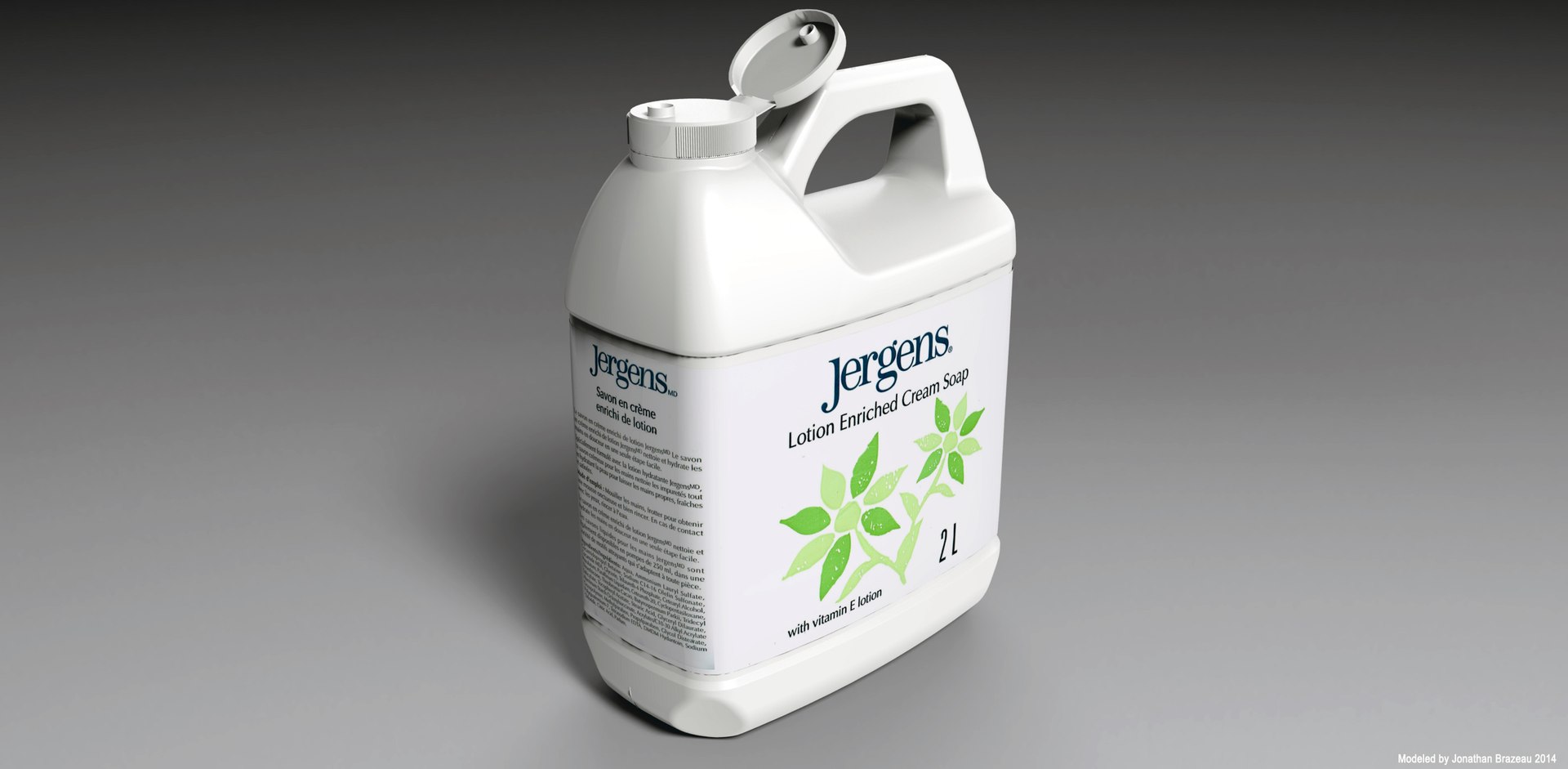 3d Model Jergens Soap