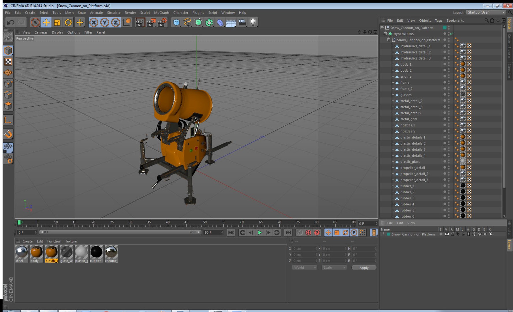 Snowmaking snow cannon platform 3D - TurboSquid 1415724