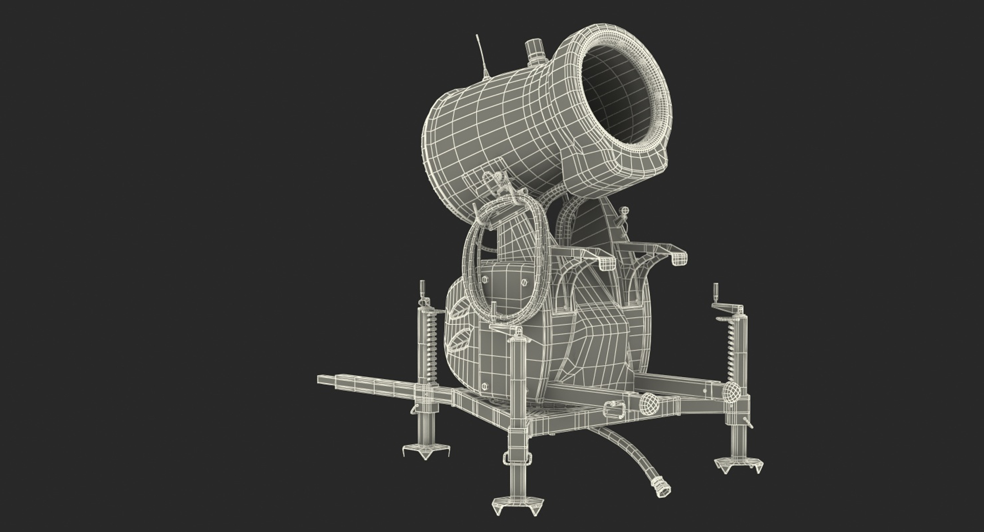 Snowmaking Snow Cannon Platform 3D - TurboSquid 1415724
