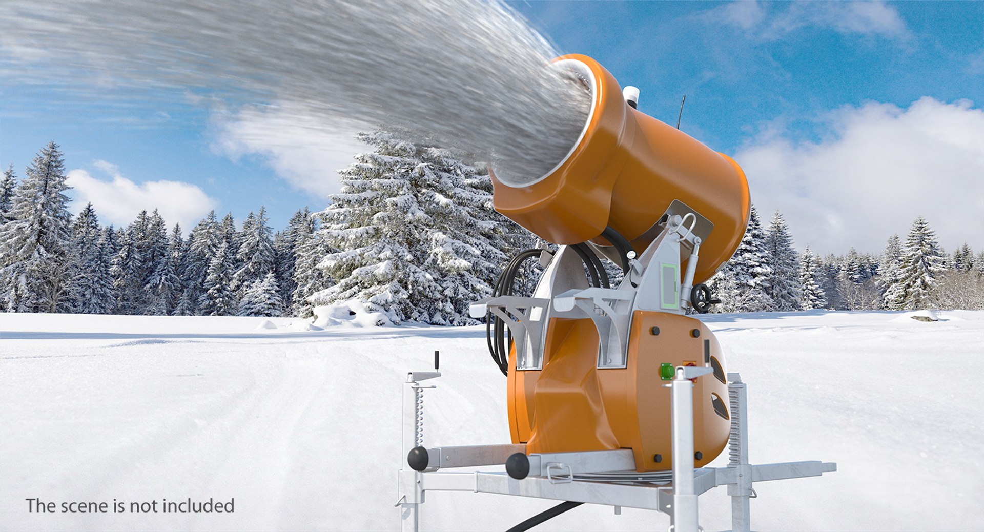 Snowmaking Snow Cannon Platform 3D - TurboSquid 1415724