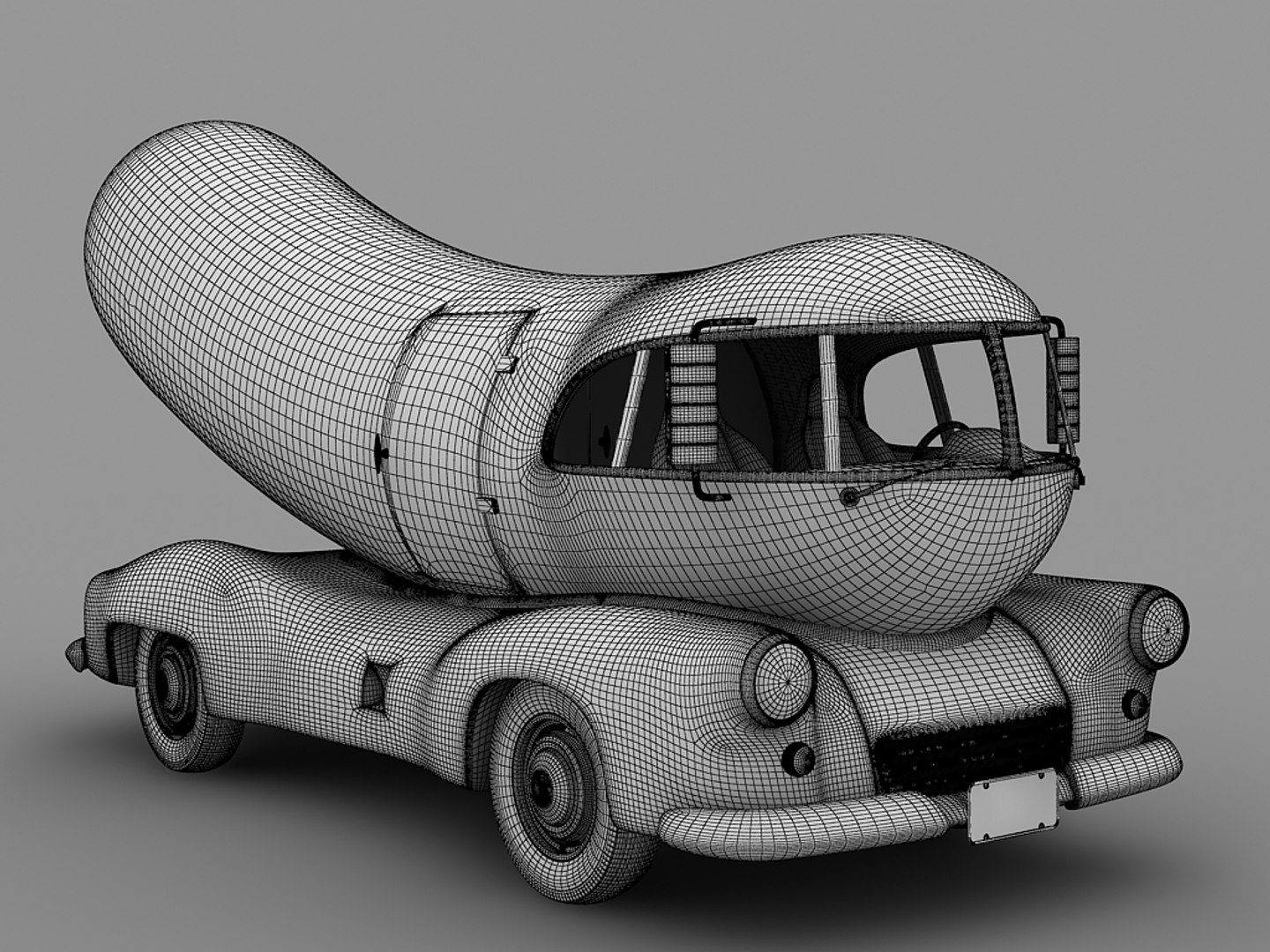 3d 1952 O Mayer Wienermobile Model