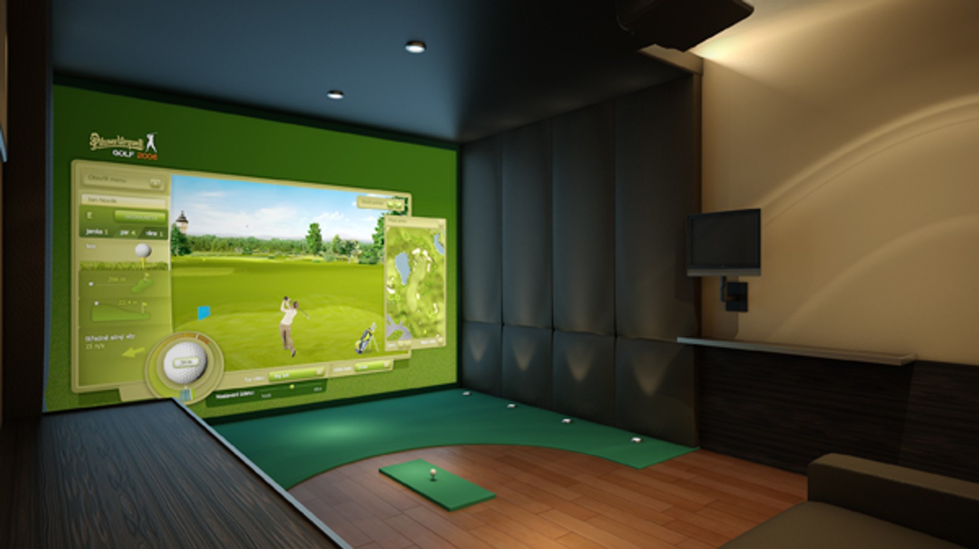 3d Modern Golf Simulator