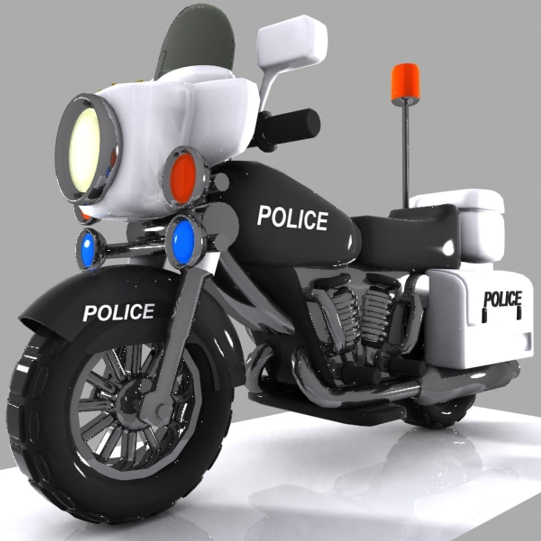 Toon Police Motor 3d 3ds