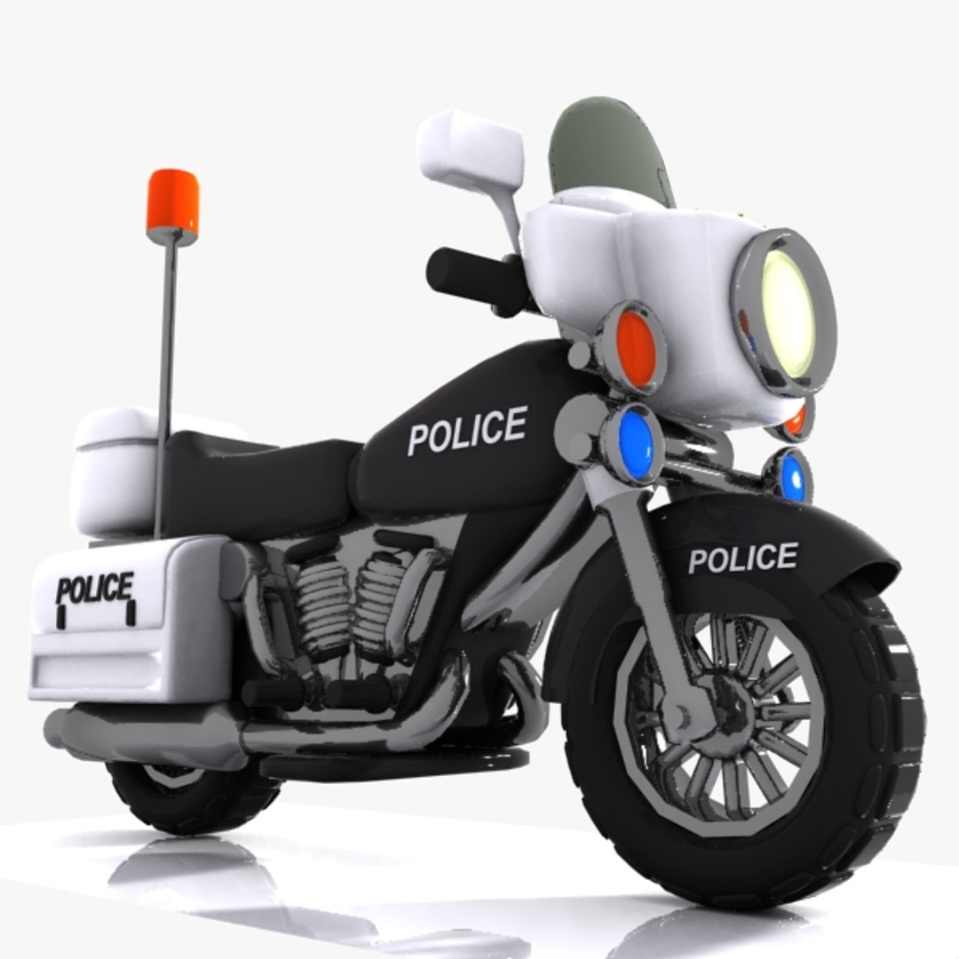 Toon Police Motor 3d 3ds