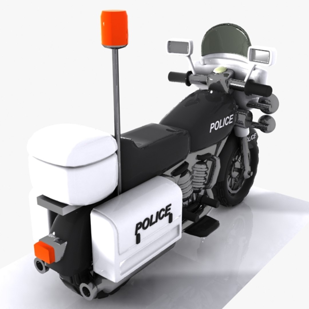 Toon Police Motor 3d 3ds