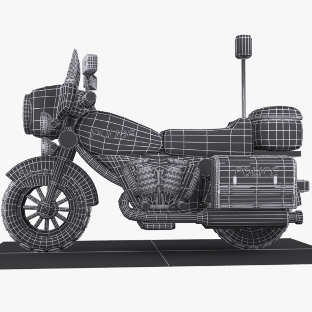 Toon Police Motor 3d 3ds