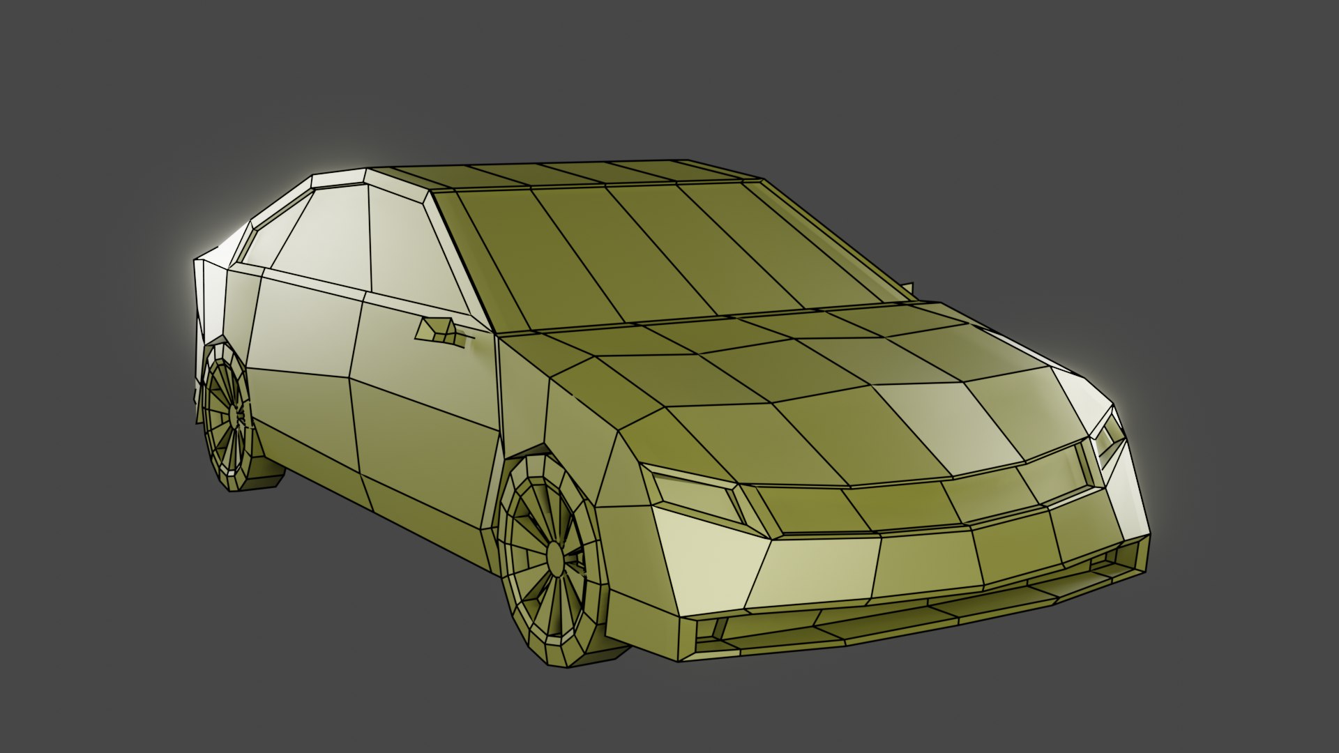 3D Low Poly Simple Car 3d Model - TurboSquid 1737595