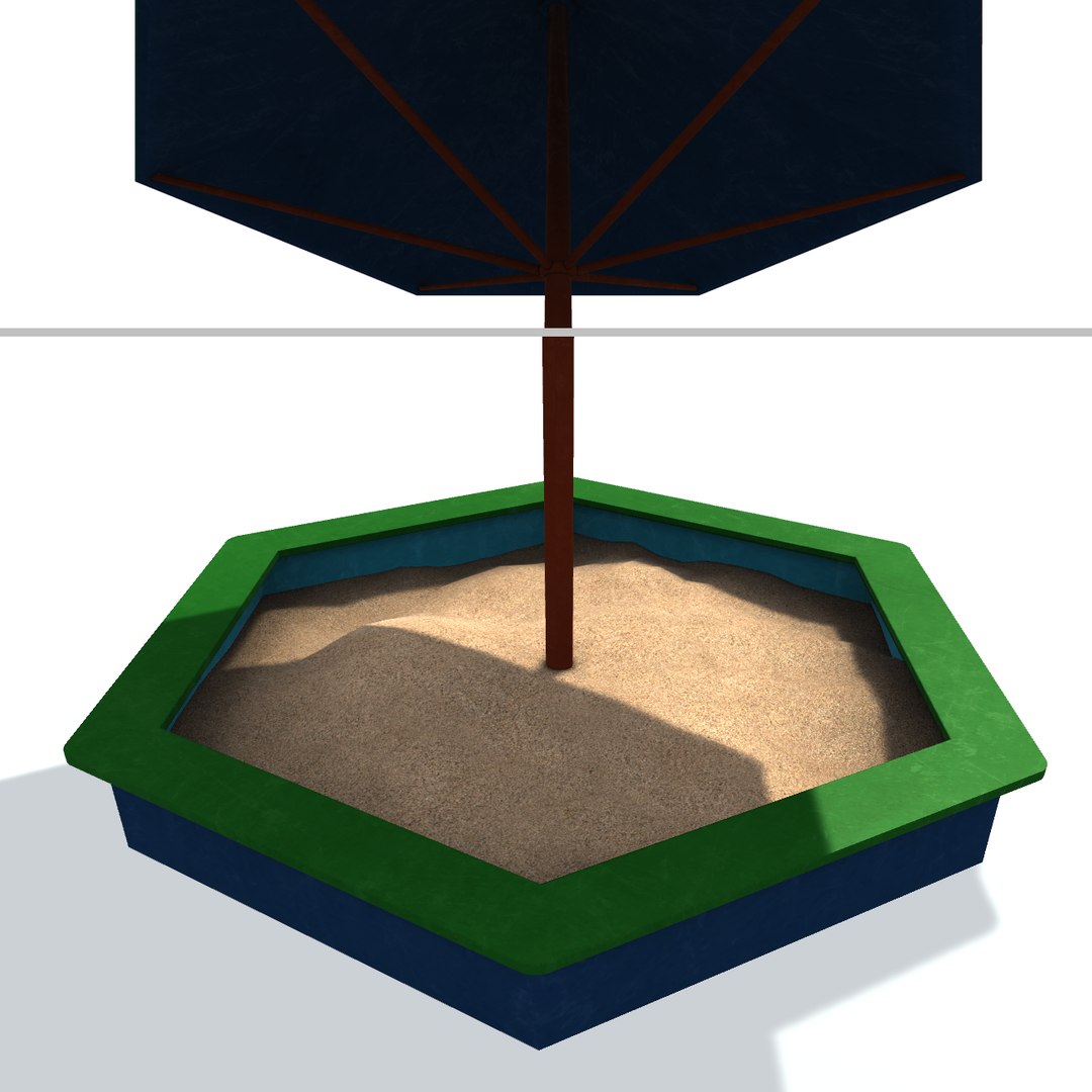 Childrens Sandbox B 3D Model - TurboSquid 1426477