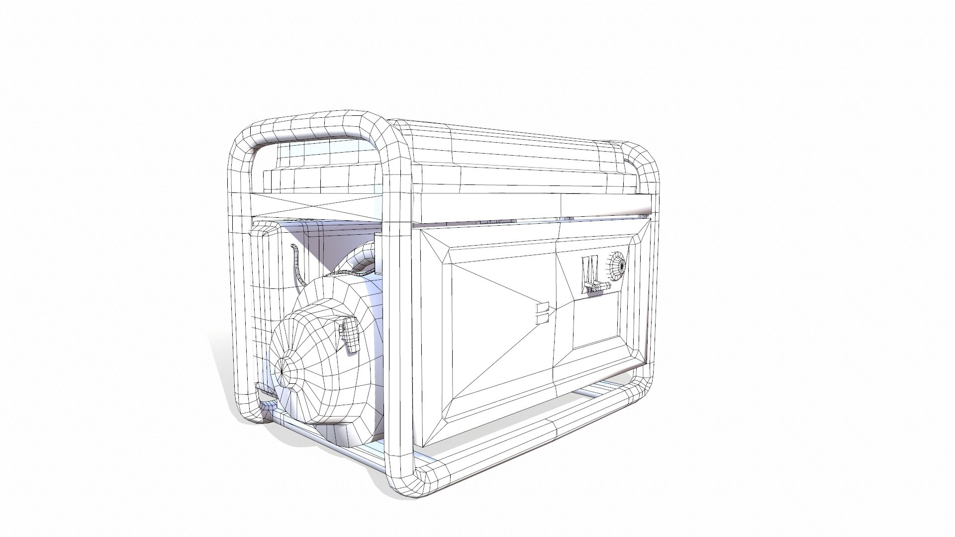 Electric Generator Portable 3D Model - TurboSquid 2324088