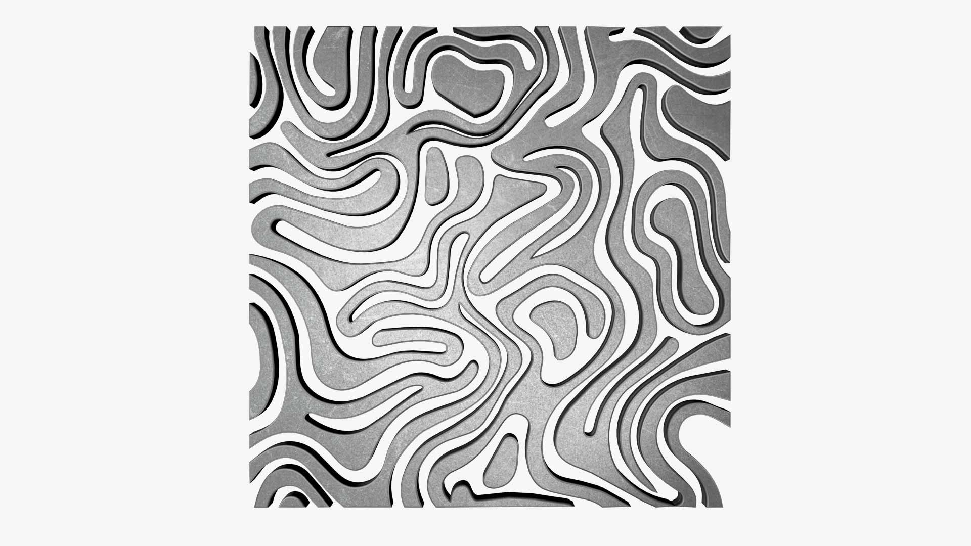 Abstract Organic Pattern 3D Model - TurboSquid 2172021