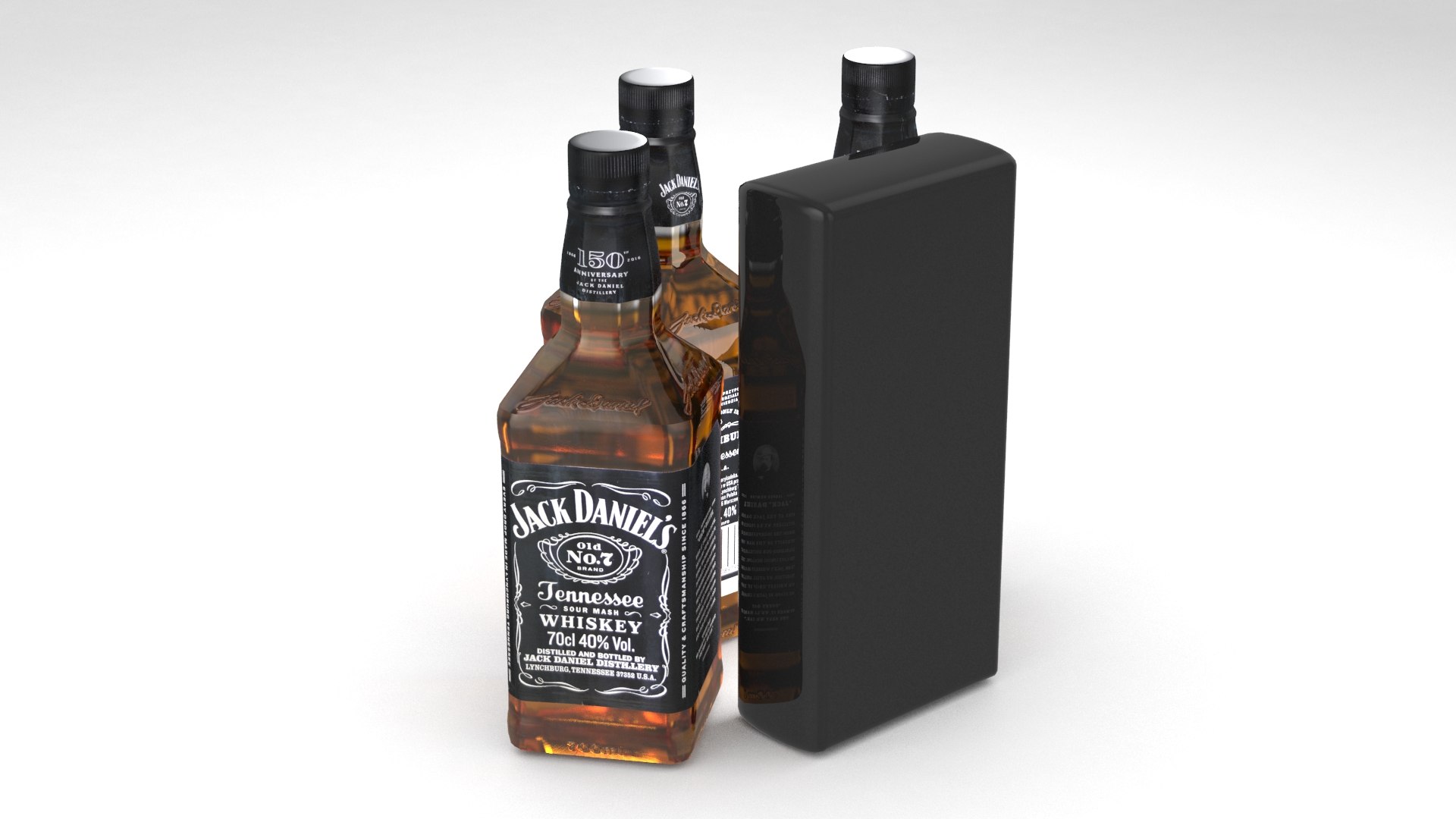 3D Bourbon Whiskey Alcohol Model - TurboSquid 1190585