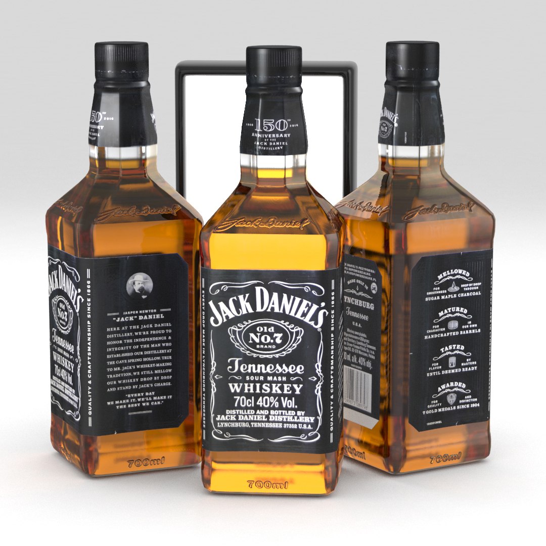 3D Bourbon Whiskey Alcohol Model - TurboSquid 1190585