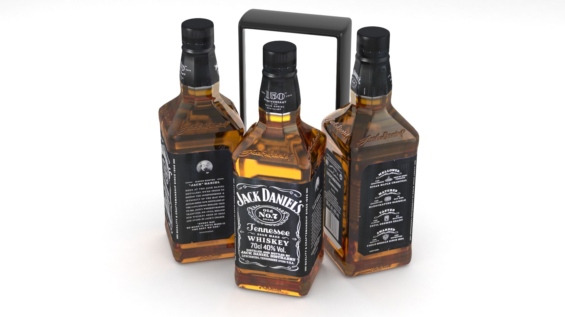 3D Bourbon Whiskey Alcohol Model - TurboSquid 1190585