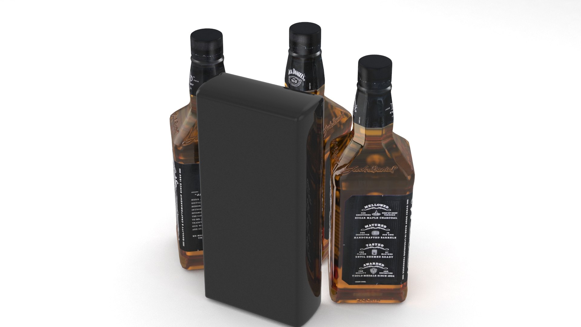 3D Bourbon Whiskey Alcohol Model - TurboSquid 1190585