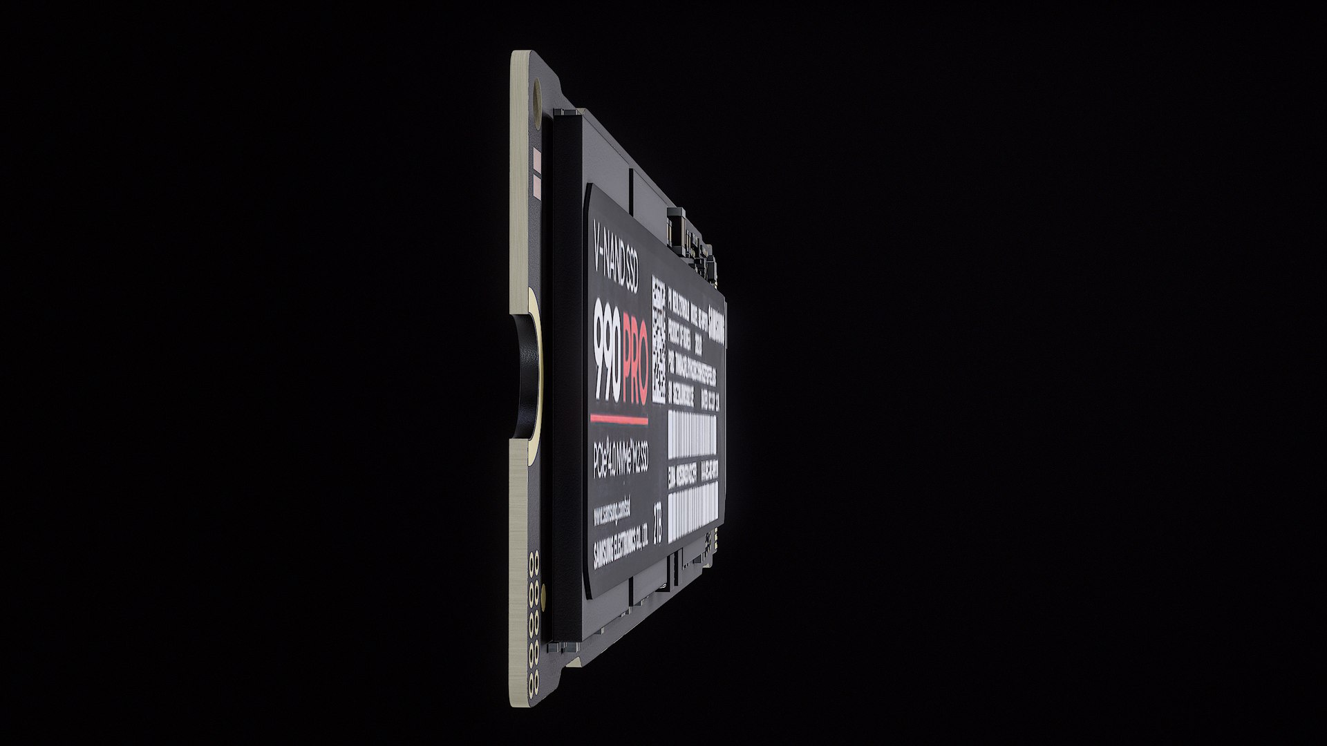 3D Samsung SSD NVME M2 990 PRO 2TB PBR - TurboSquid 2147634