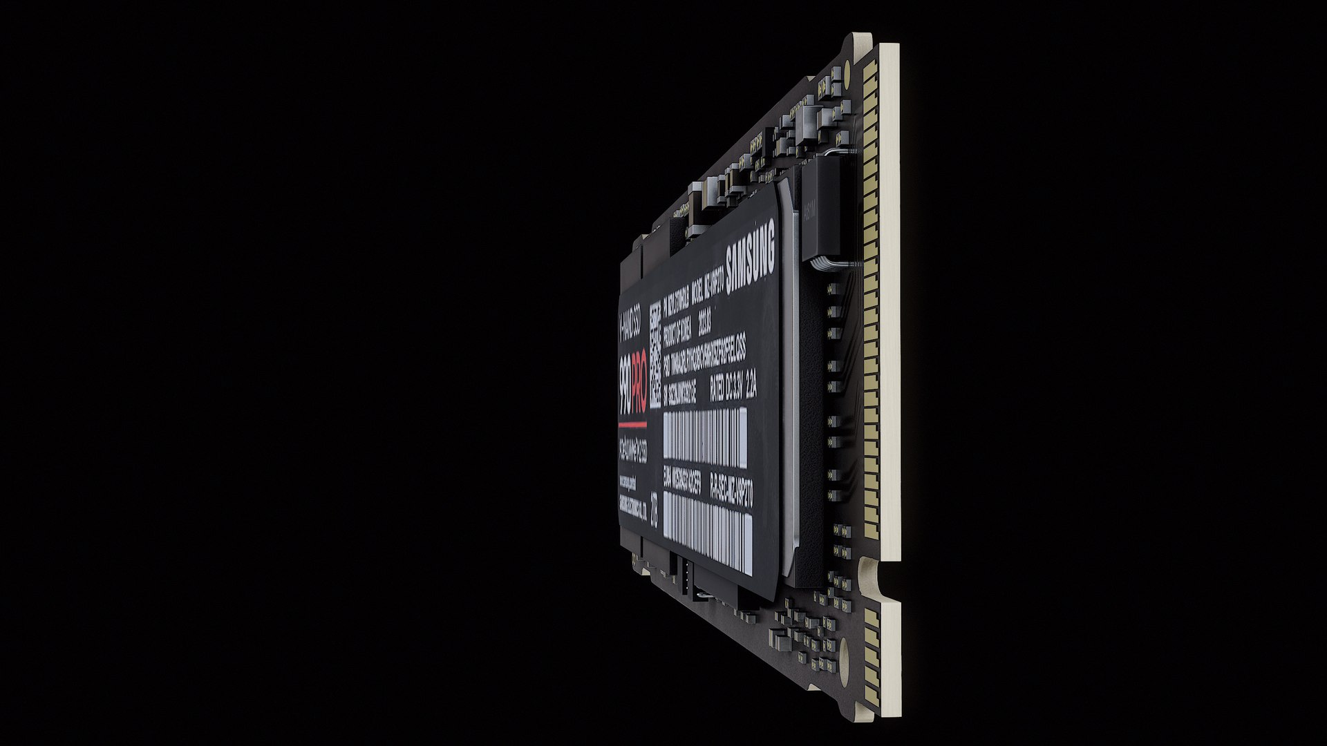 3D Samsung SSD NVME M2 990 PRO 2TB PBR - TurboSquid 2147634