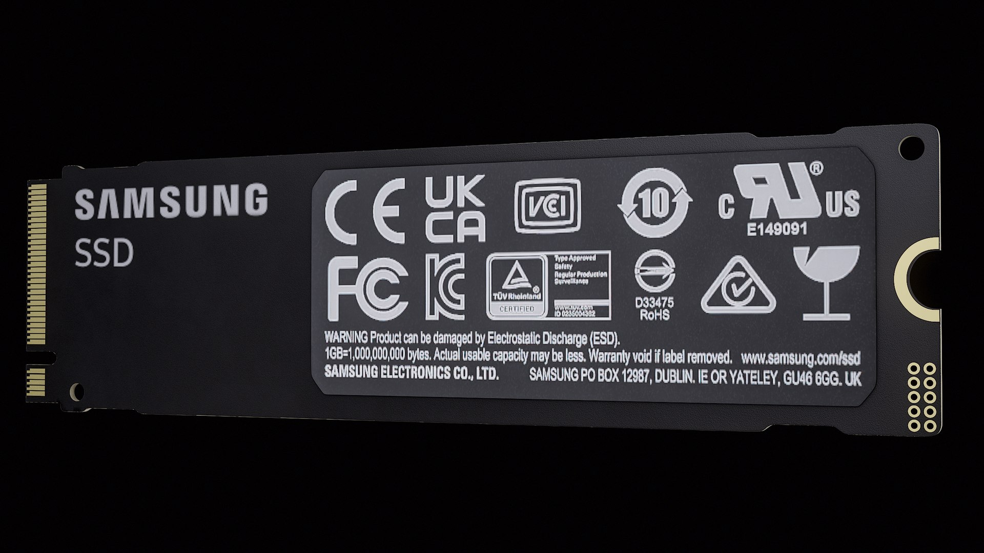 3D Samsung SSD NVME M2 990 PRO 2TB PBR - TurboSquid 2147634