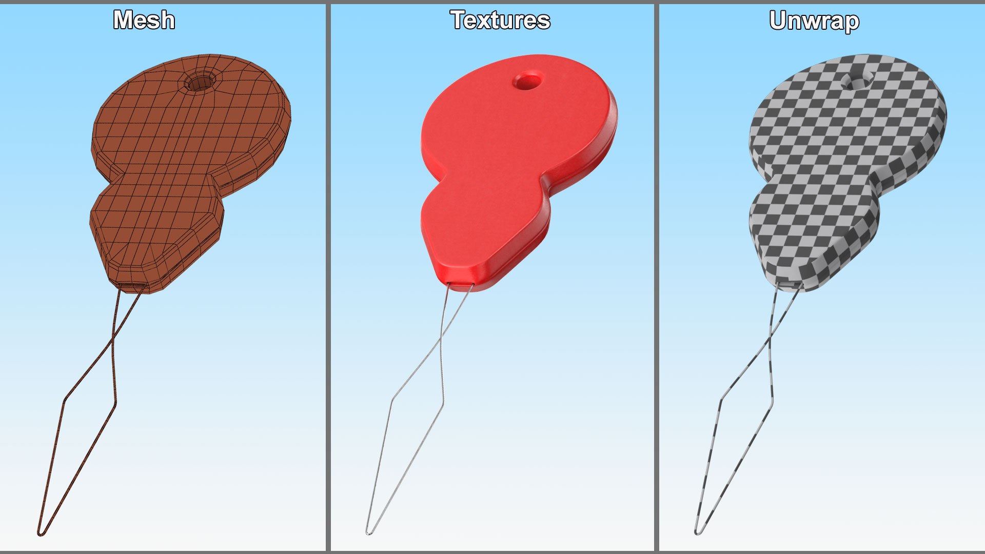 Needle Threader Red 3D Model - TurboSquid 2388992