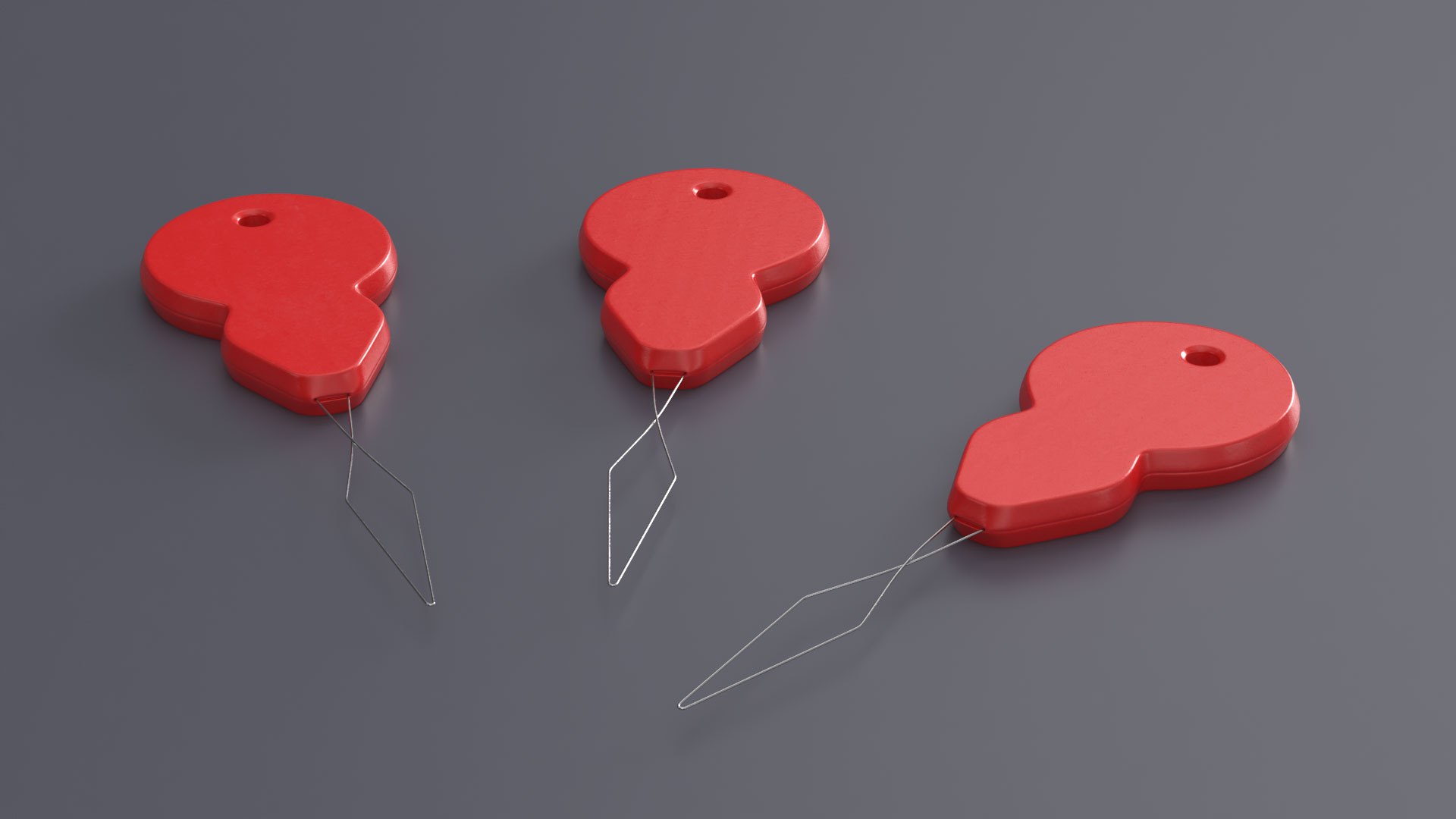Needle Threader Red 3D Model - TurboSquid 2388992