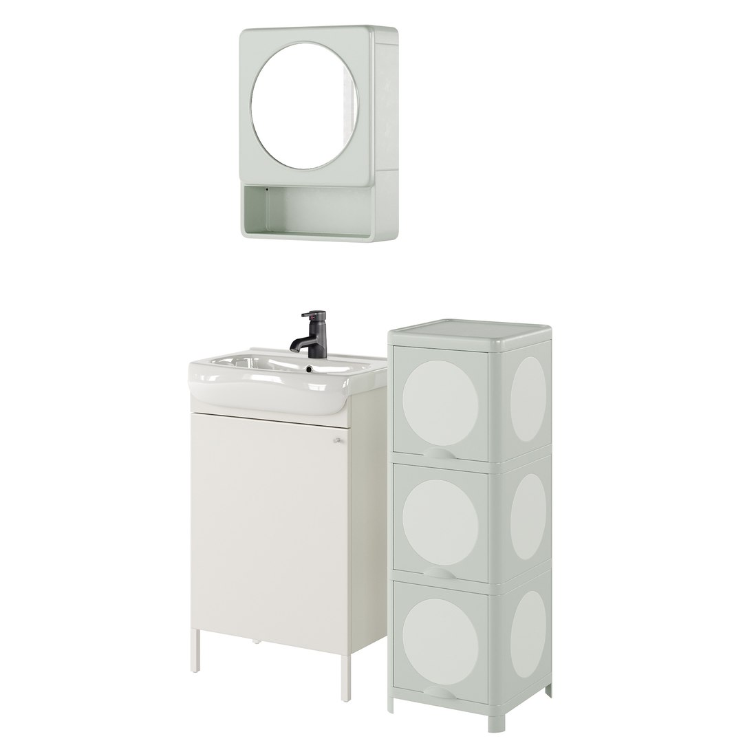 3D Bathroom Furniture Nysjon Ivosjon By Ikea - TurboSquid 2360809