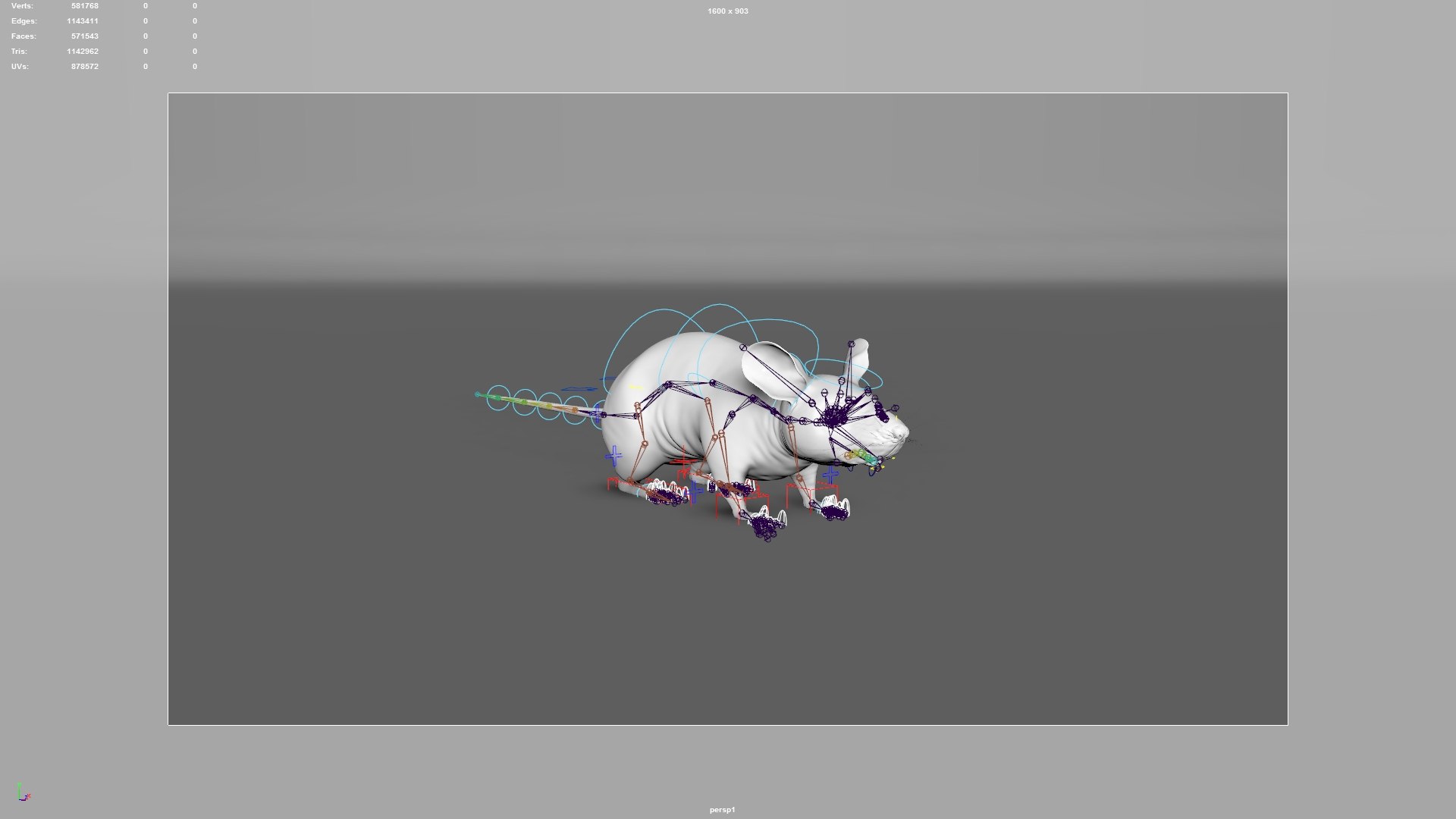 Mouse Fur Rig Model - TurboSquid 1410504