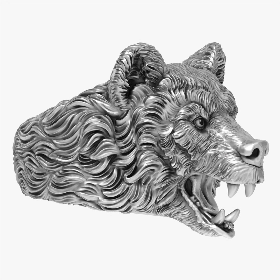 Bear Head Ring Jewellery 3D Model 3D - TurboSquid 2234792