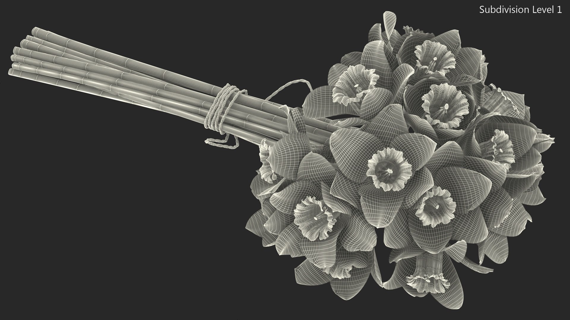 Yellow Daffodils Bouquet 3D model - TurboSquid 2094455