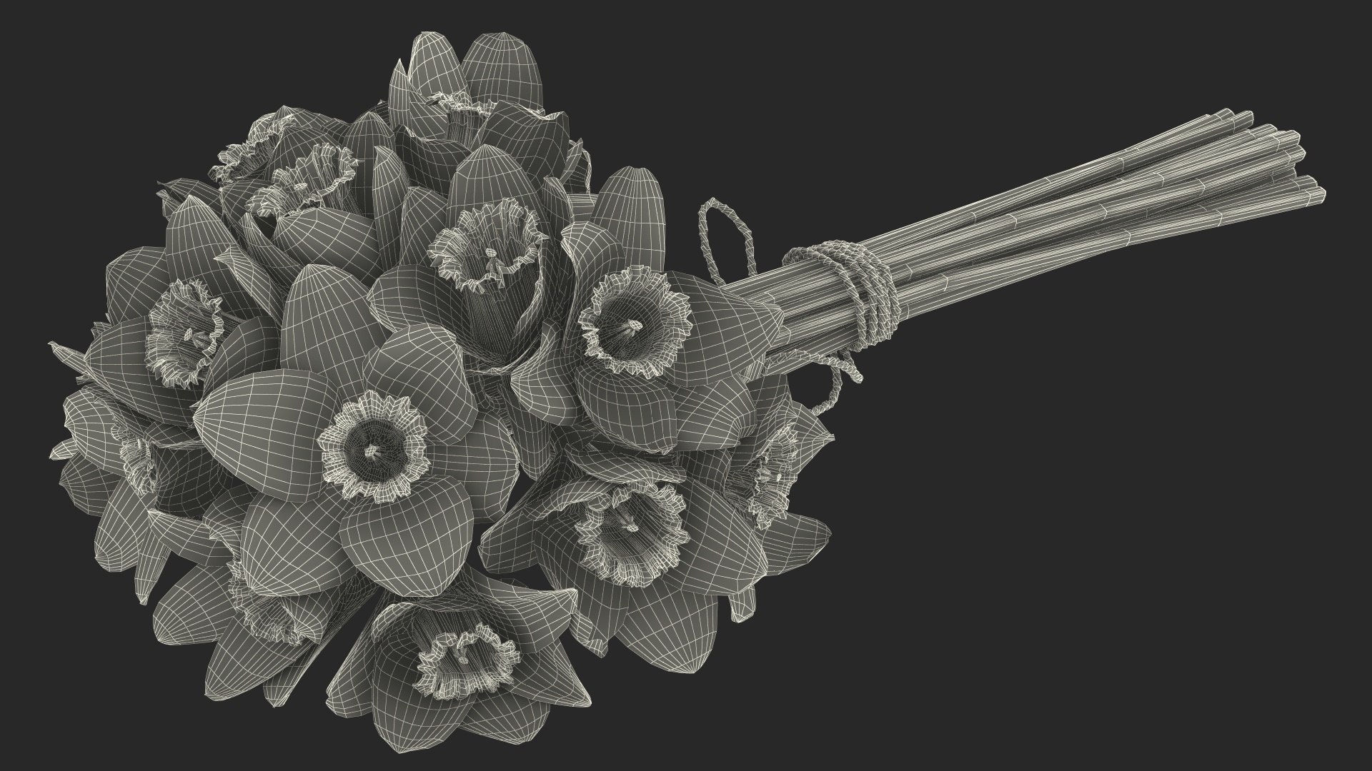 Yellow Daffodils Bouquet 3D model - TurboSquid 2094455