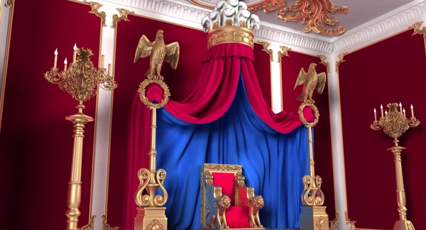 3D throne room x1 interior - TurboSquid 1415283