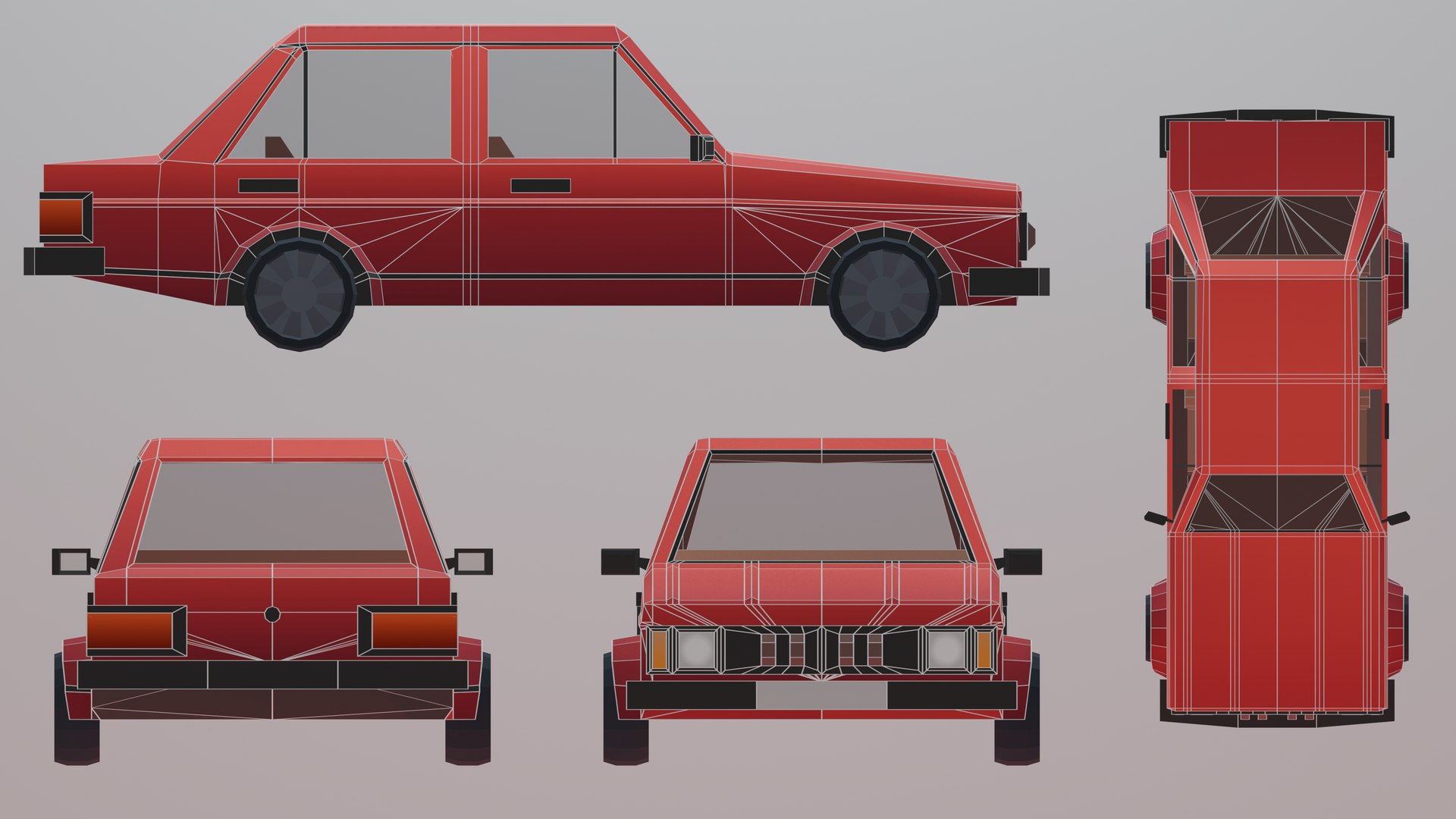 Low Poly Car Model With Various Modifications 3D Model 3D - TurboSquid ...