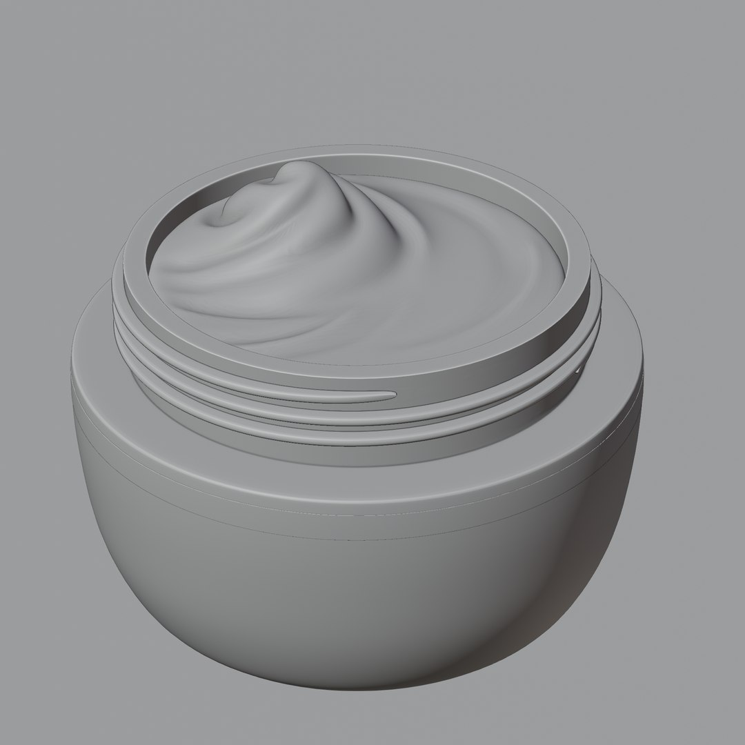 3D Cream Jar 28 Model - TurboSquid 1965846