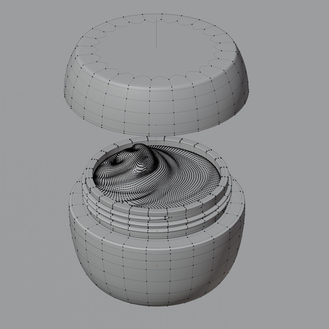 3D Cream Jar 28 Model - TurboSquid 1965846