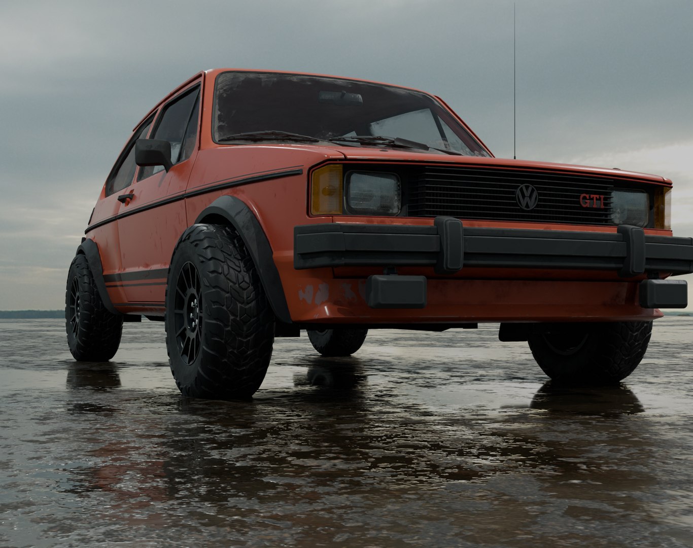 3D Model Realistic Old Car Full Interior And Exterior PBR 4k ...
