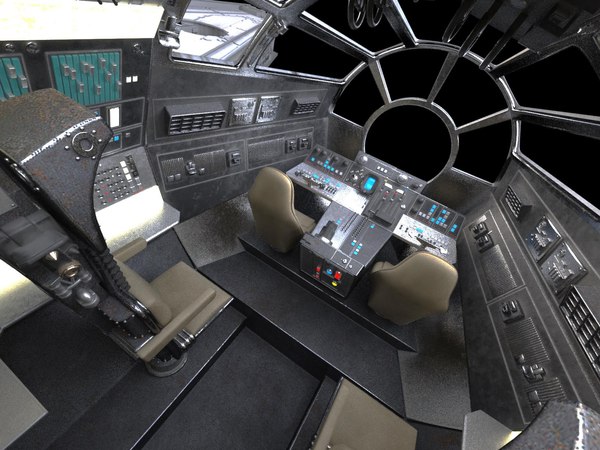 3d model falcon interior
