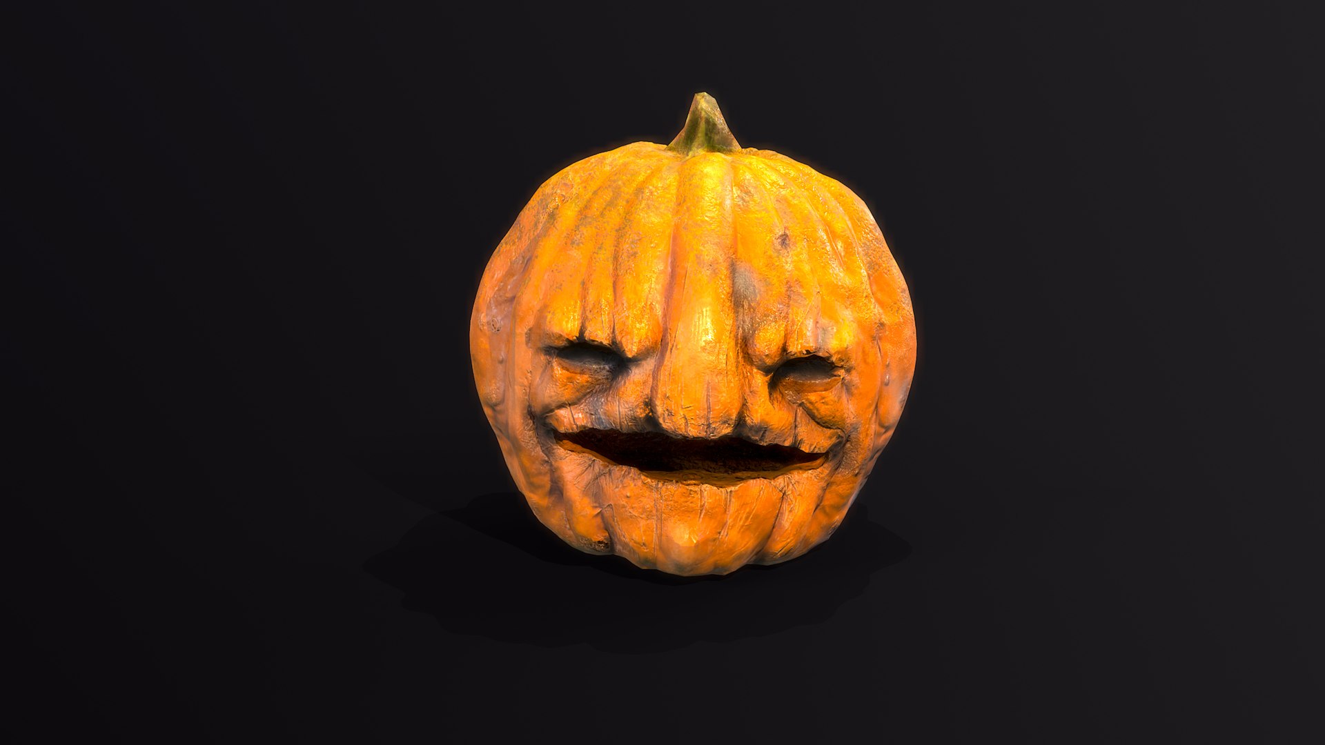 3D Model Rotten Halloween Pumpkin - TurboSquid 1954208