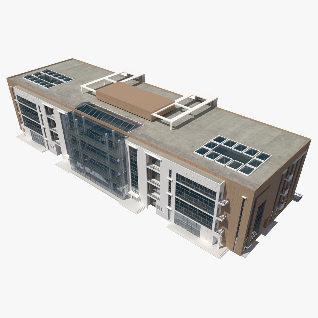 3d office building model