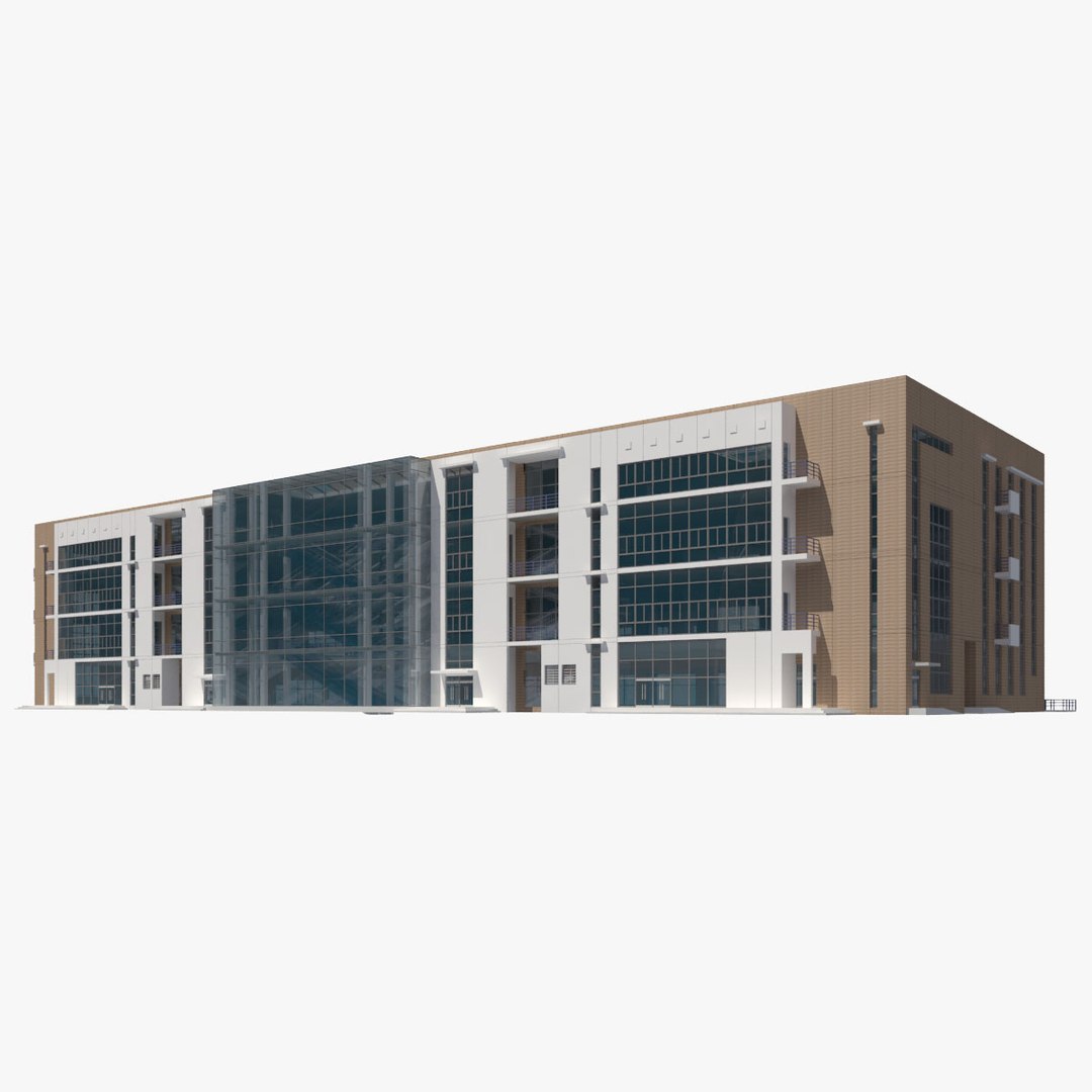 3d office building model
