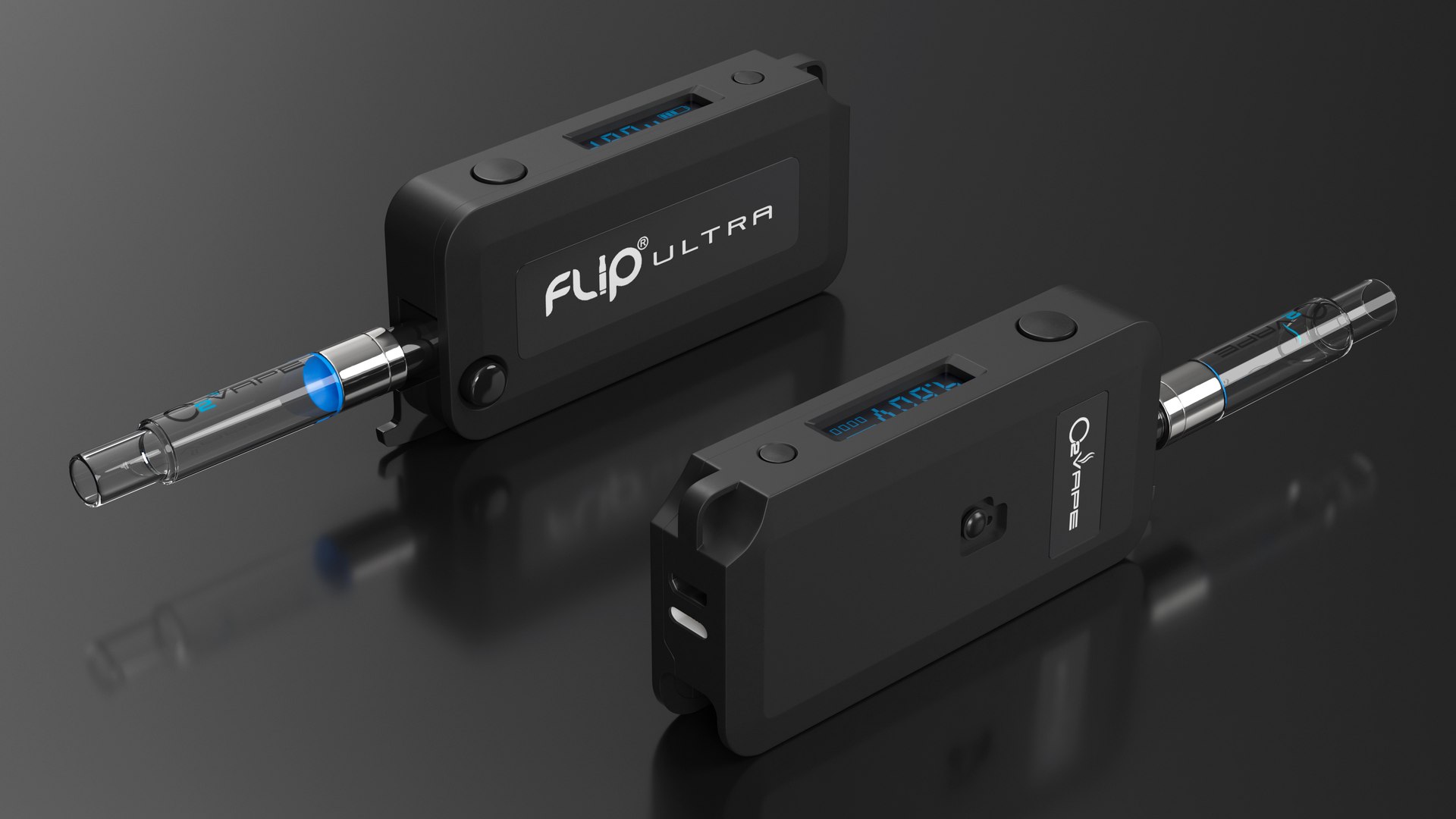 3D Model Vape Mod O2VAPE Flip Ultra Open Black - TurboSquid 2189630