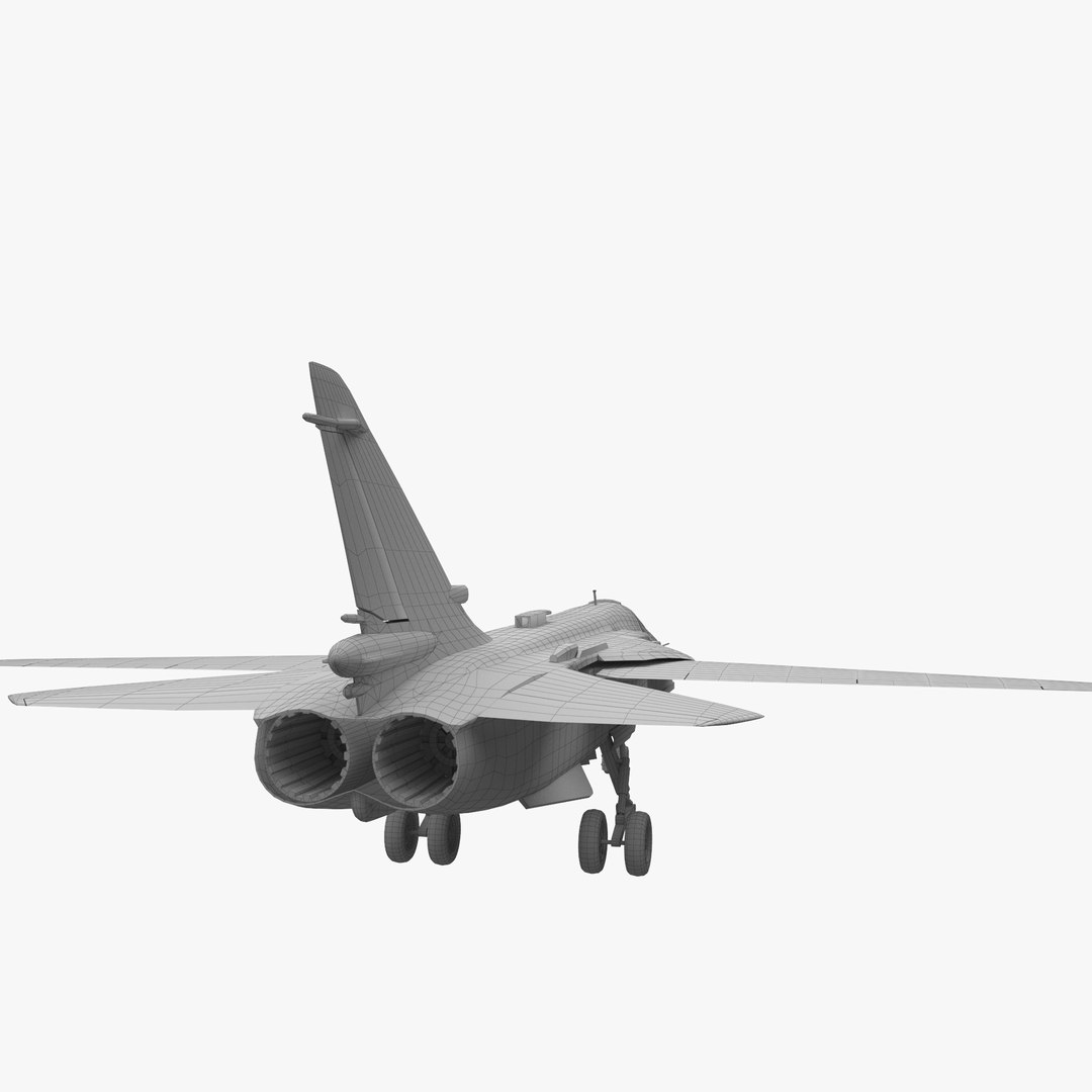 3d Su24 Sukhoi Su-24 Model