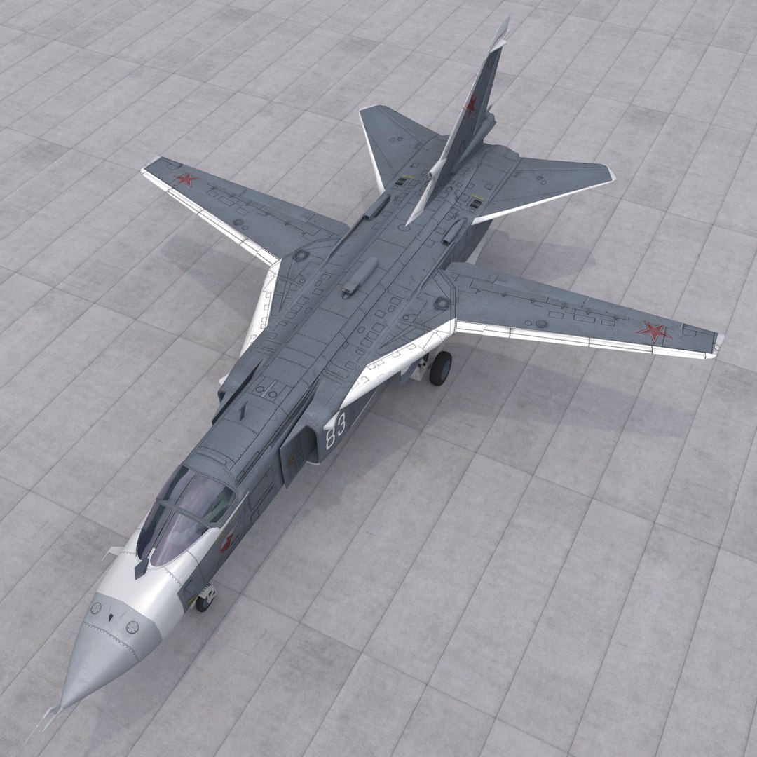 3d Su24 Sukhoi Su-24 Model