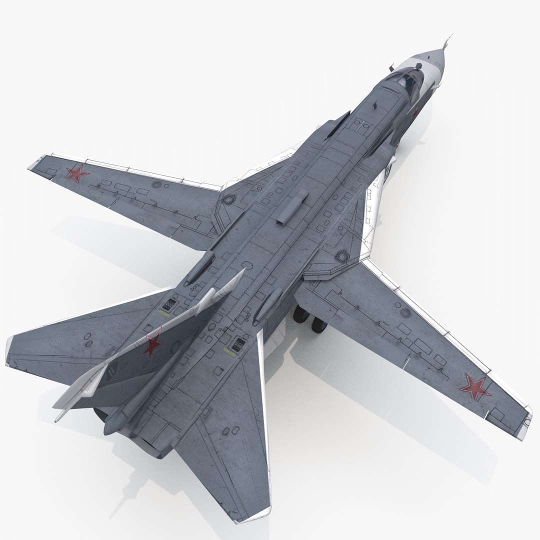 3d Su24 Sukhoi Su-24 Model