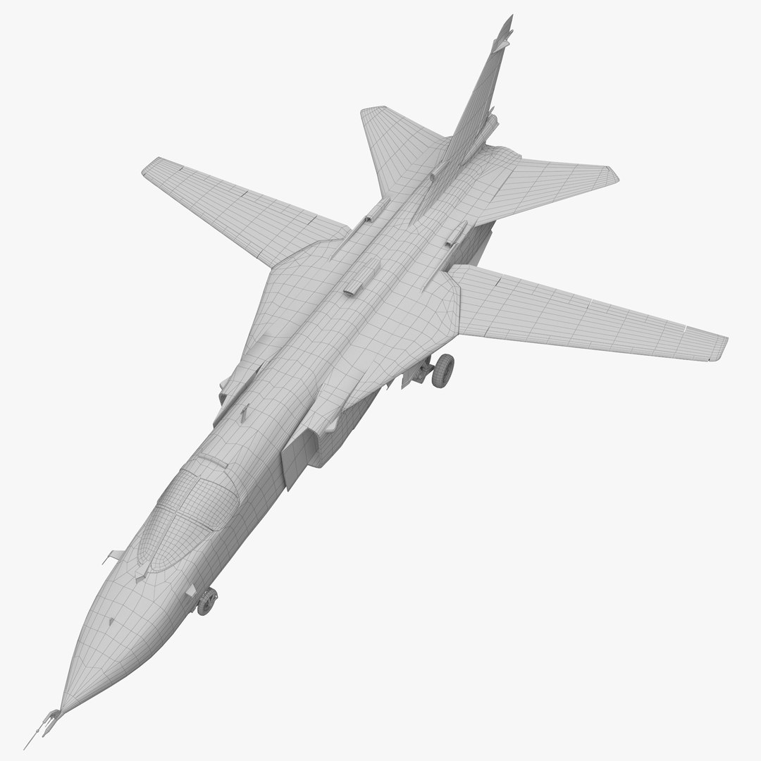 3d Su24 Sukhoi Su-24 Model