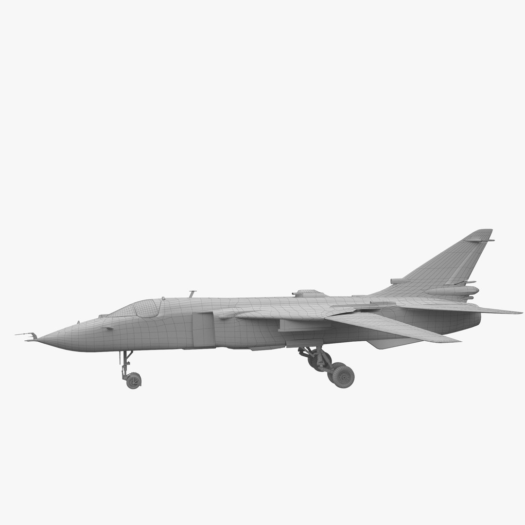 3d Su24 Sukhoi Su-24 Model