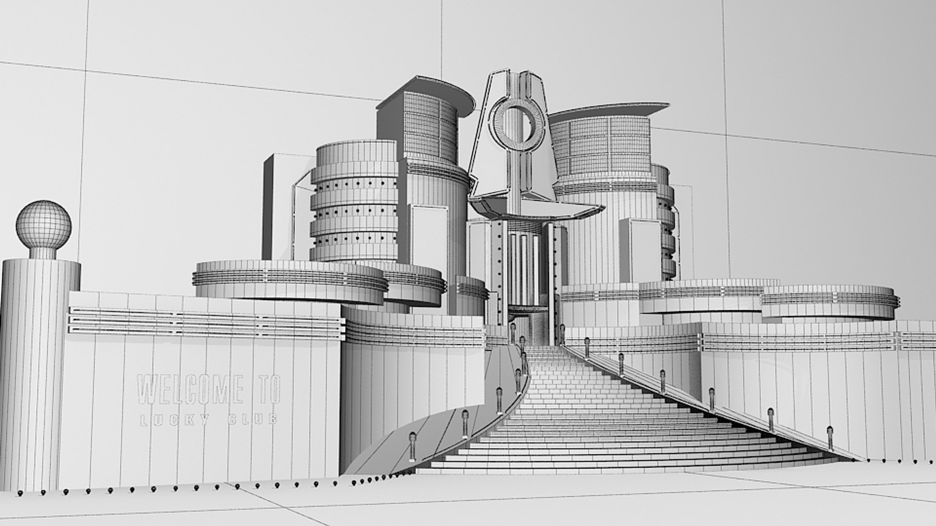 animation lucky 3d model