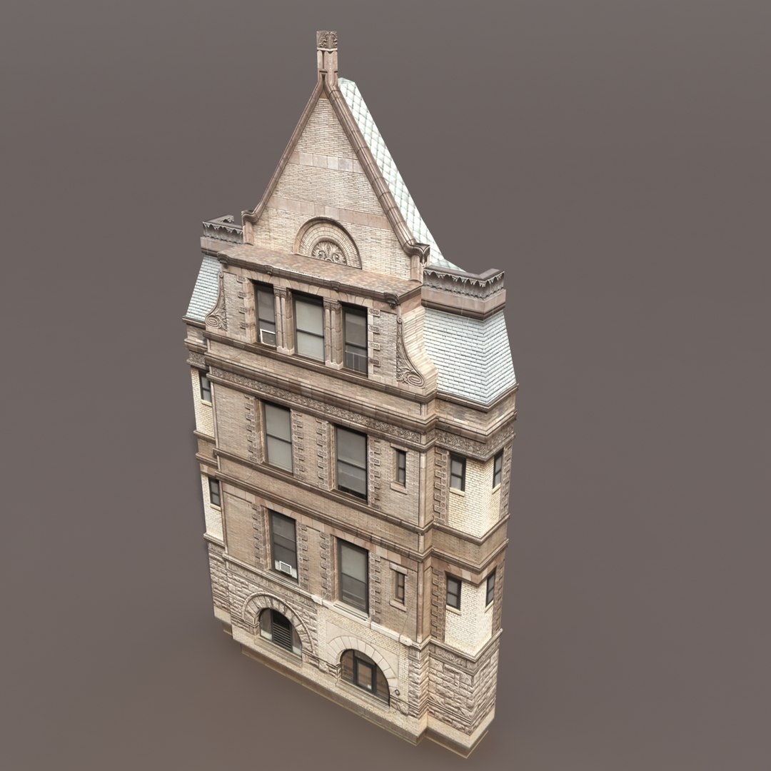 3d Building Exterior Modelled Model